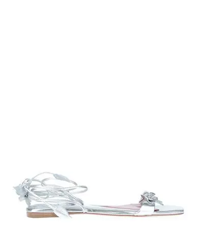 ROGER VIVIER Metallic Lace-up Sandals