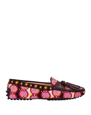TOD'S Loafers In Leather And Textile Fibers