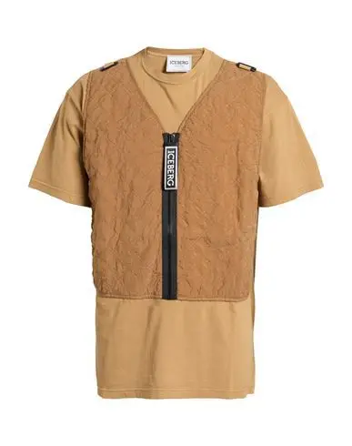 Iceberg T-shirt Camel Size Cotton, Cupro - Beige