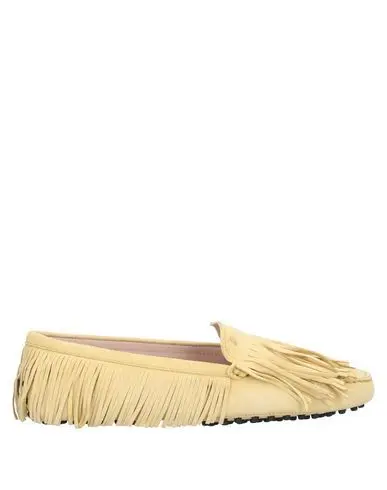 TOD'S Leather Loafers - Yellow