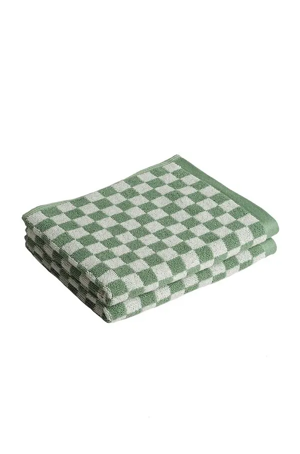BAINA Josephine Hand Towel Set In Green