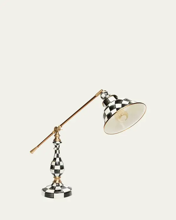 MACKENZIE-CHILDS Courtly Check 22" Reading Table Lamp