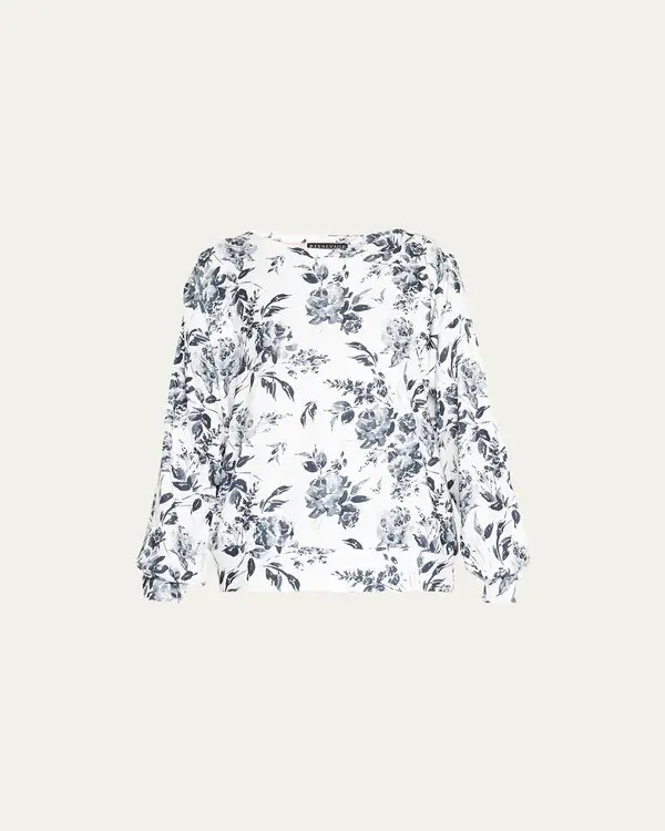 PJ Salvage Floral-print Crewneck Sweatshirt