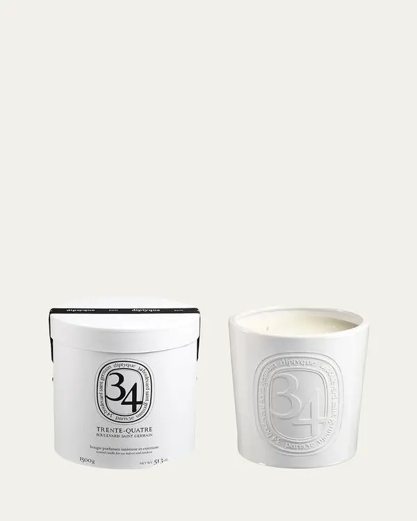 DIPTYQUE 34 Boulevard Saint Germain Indoor & Outdoor Scented Candle, 51.3 Oz
