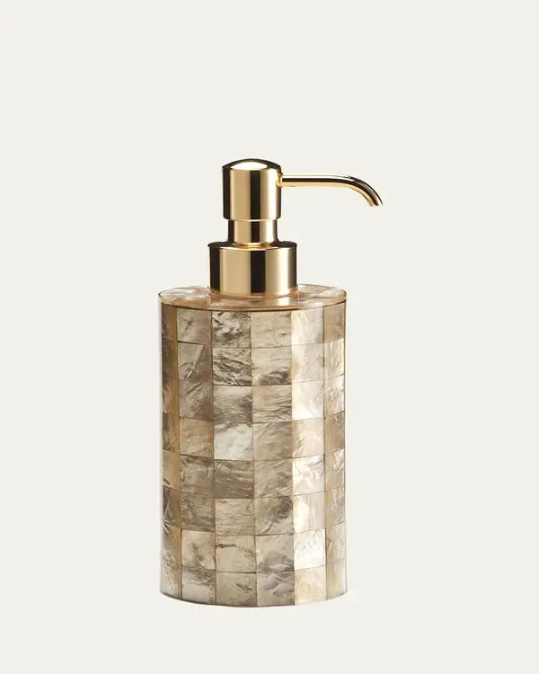 LABRAZEL Capiz Champagne Pump Dispenser - Champagne/gold