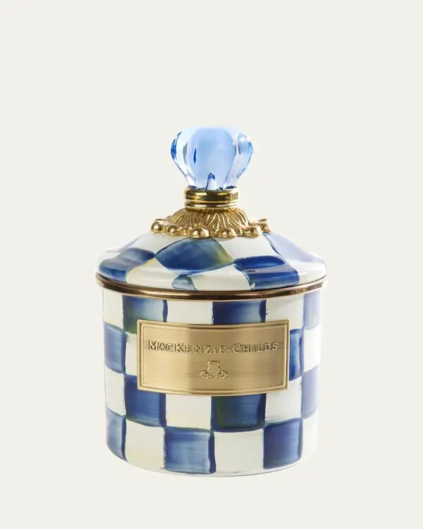 MACKENZIE-CHILDS Royal Check Enamel Canister