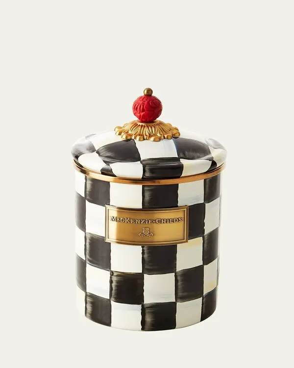 MACKENZIE-CHILDS Courtly Check Medium Canister - One-color