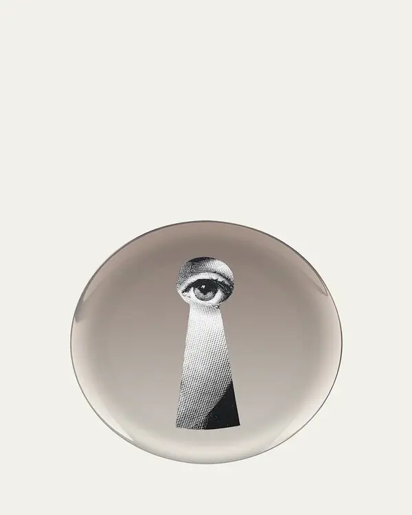 FORNASETTI Tema E Variazioni N. 14 Keyhole Platinum Wall Plate