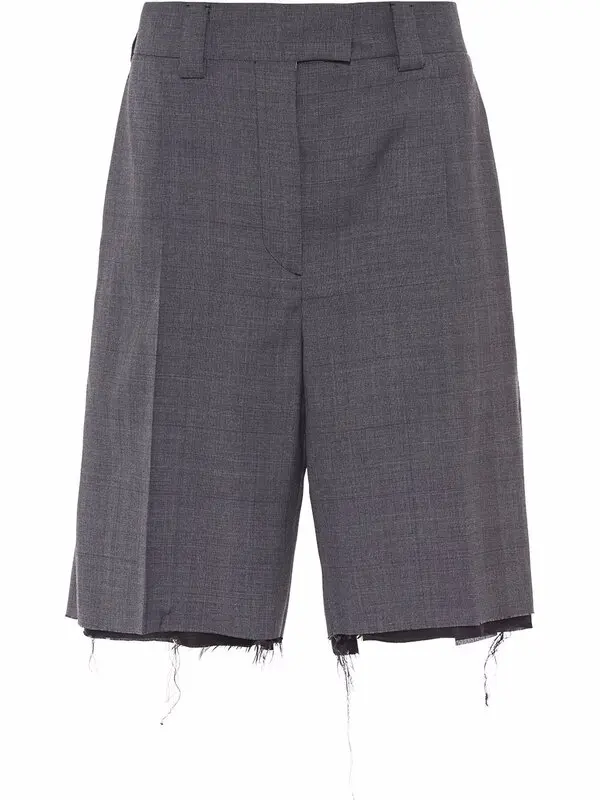 Miu Miu Prince Of Wales Check Bermuda Shorts