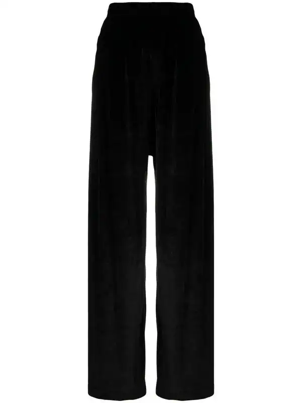 Balenciaga Baggy Wide-Leg Track Pants In Black 40% Off