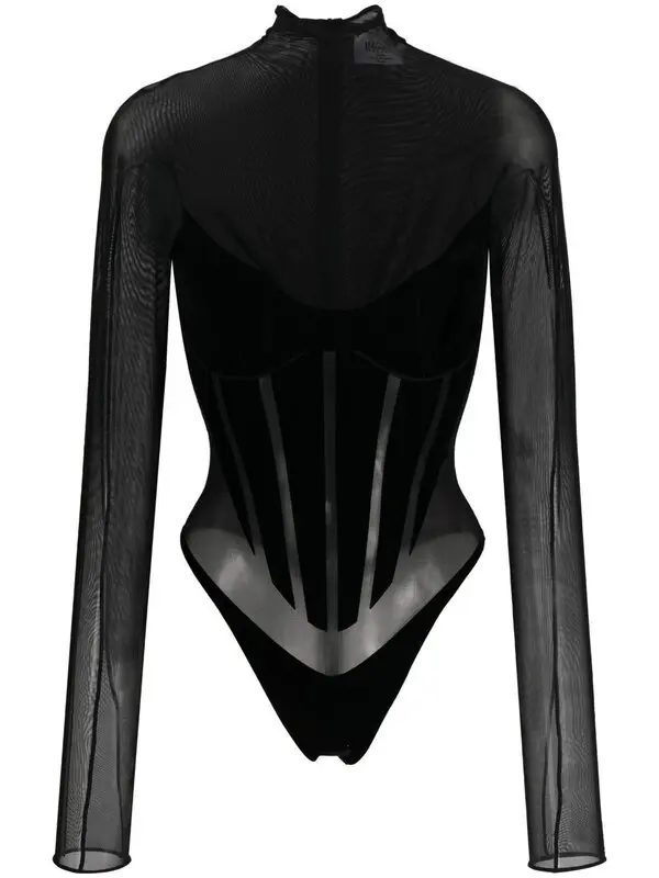 Wolford Sheer Panelled Bodysuit