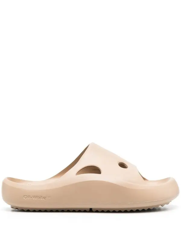 Off-White Meteor Cut-out Slides - Neutrals