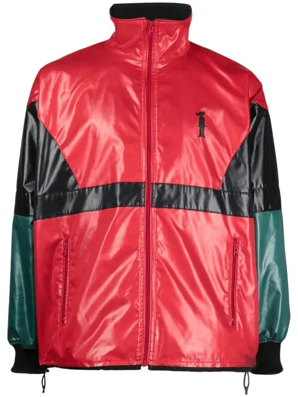 Junya Watanabe Colour-block Print Windbreaker