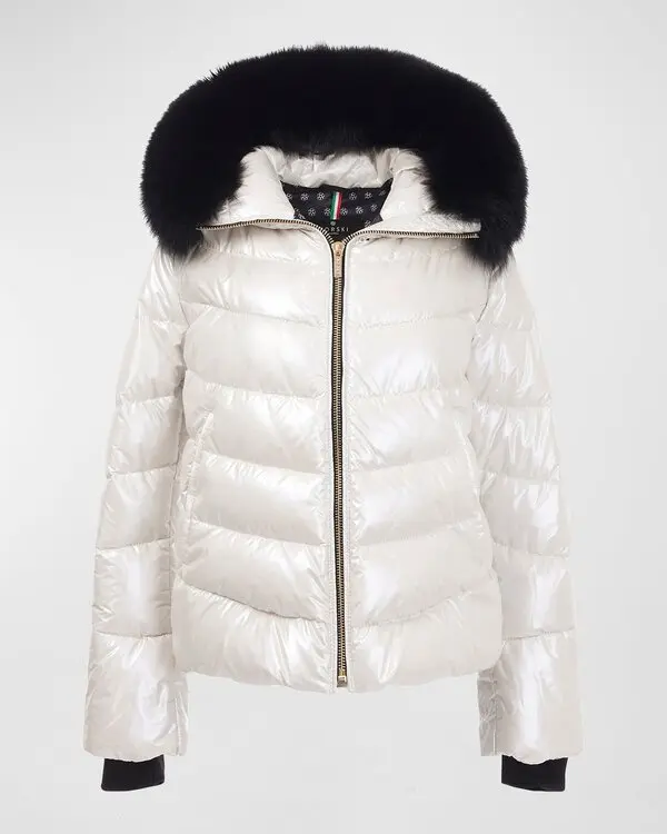 Gorski Apres-ski Jacket With Detachable Lamb Shearling Trim