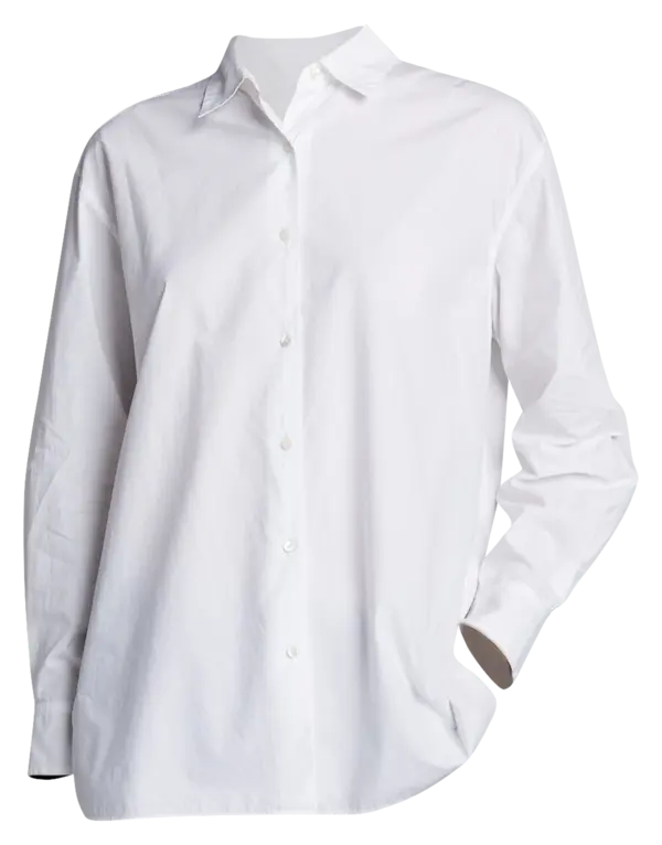 NILI LOTAN Yorke Poplin Shirt - White