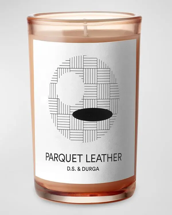 DS & DURGA Parquet Leather Candle, 7 Oz
