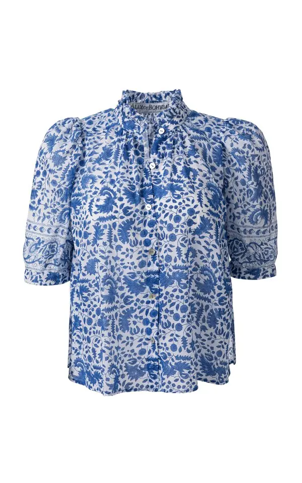 Alix Of Bohemia Winnie Peri Cotton Shirt