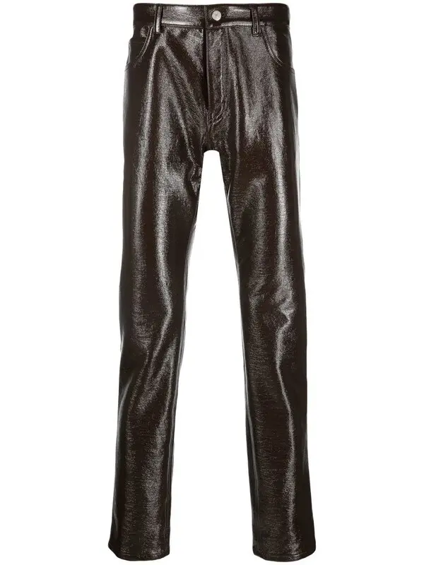 COURREGES High-shine Tapered Trousers