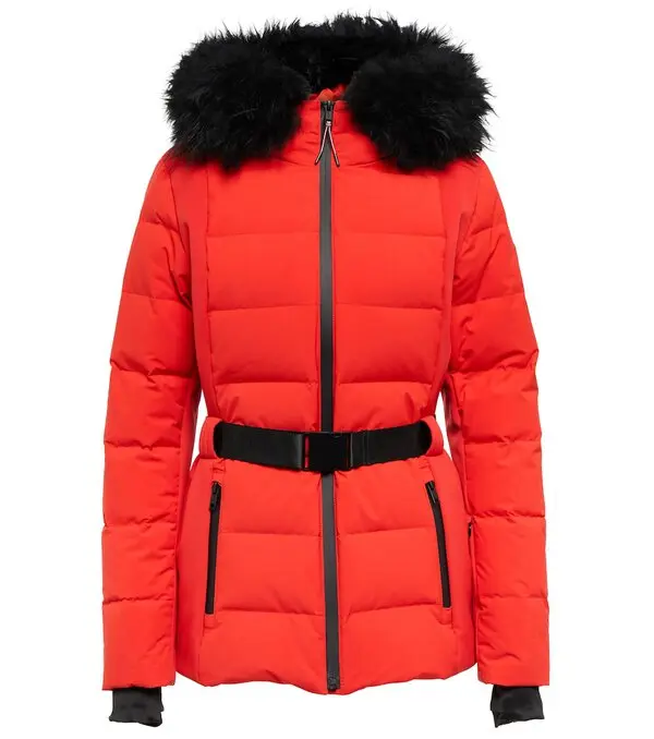 YVES SALOMON Shearling-trimmed Down Ski Jacket
