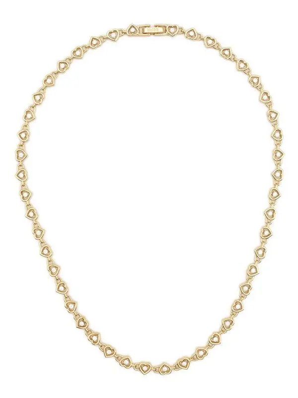 NUMBERING Round Brilliant Heart-chain Necklace