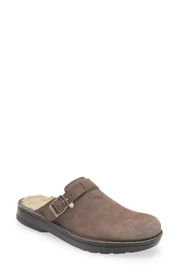 NAOT Women's Martos Mule - Fur-Lined Clog With Cork Footbed & Arch Support