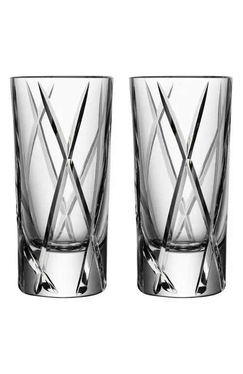 ORREFORS City Set Of 2 Shot Glasses - Clear