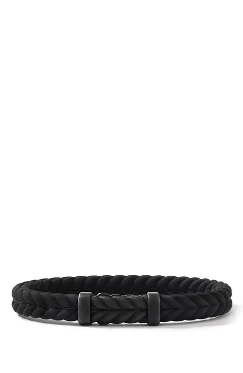 David Yurman Chevron Bracelet - Black Titanium Silver