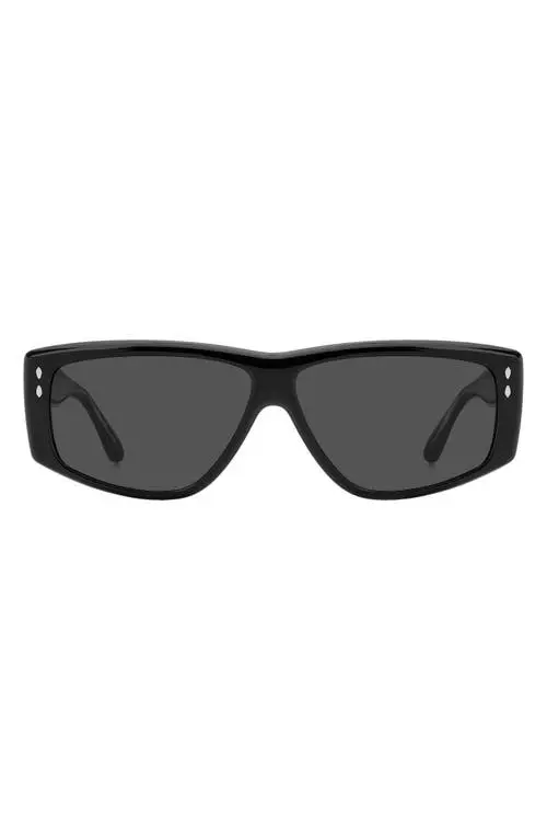 Isabel Marant 52mm Flat Top Sunglasses - Black Grey