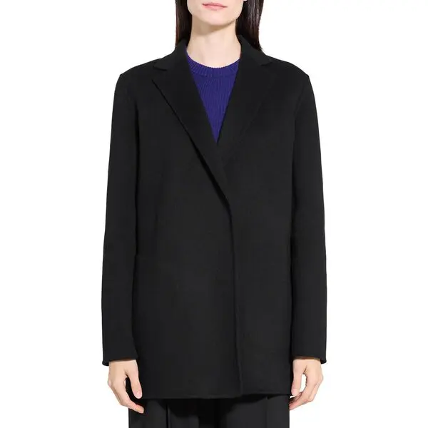 Theory Clairene Wool & Cashmere Jacket - Black - 001