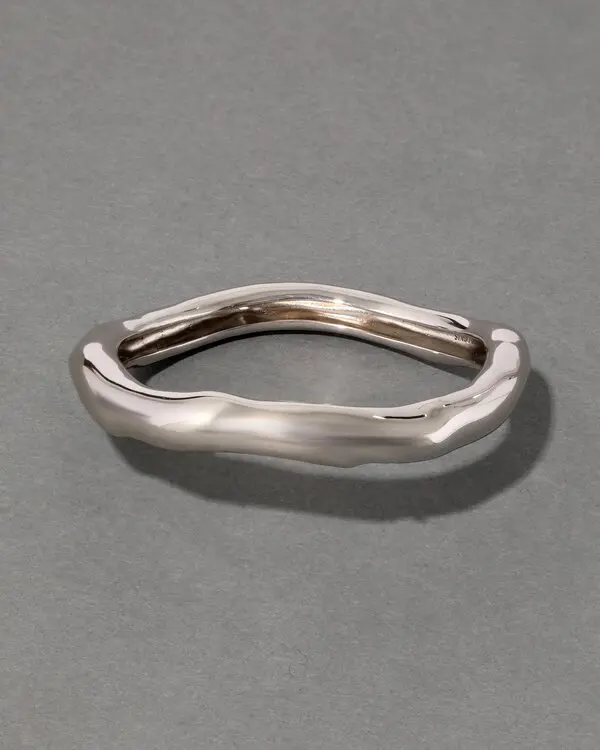 Alexis Bittar Small Molten Bangle - Silver