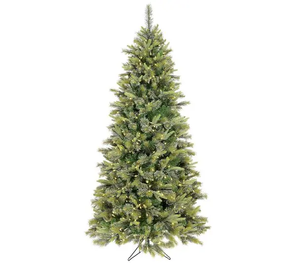 VICKERMAN 7.5' Cashmere Slim Led Tree By