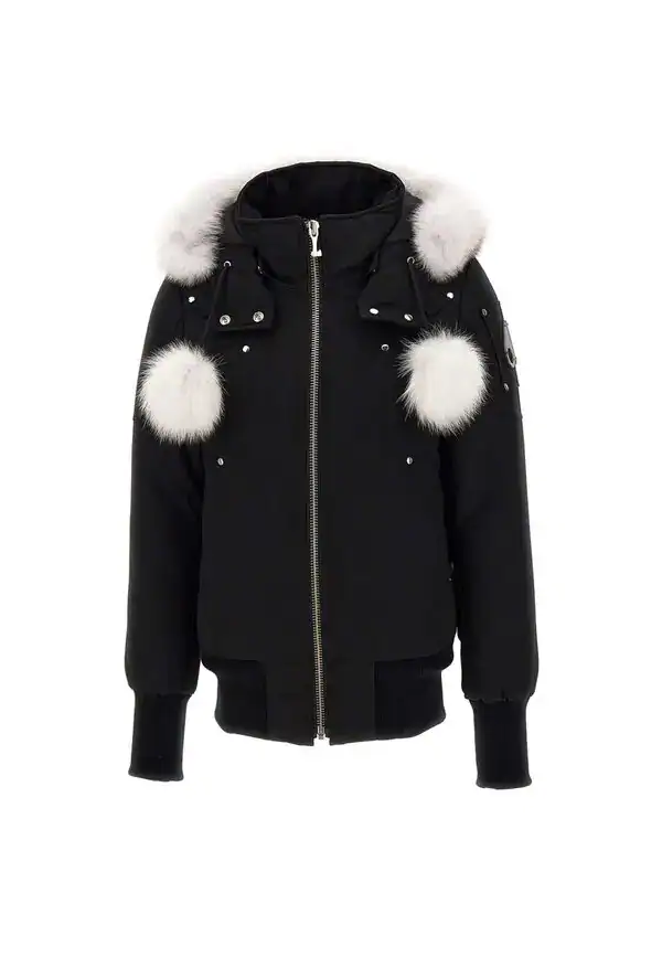 Moose Knuckles Debbie Bomber Jacket - Black | Editorialist