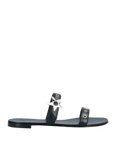 GIUSEPPE ZANOTTI Leather Appliquéd Sandals