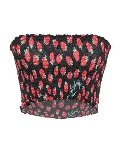 ANIYE BY Floral-print Crop Top - Black