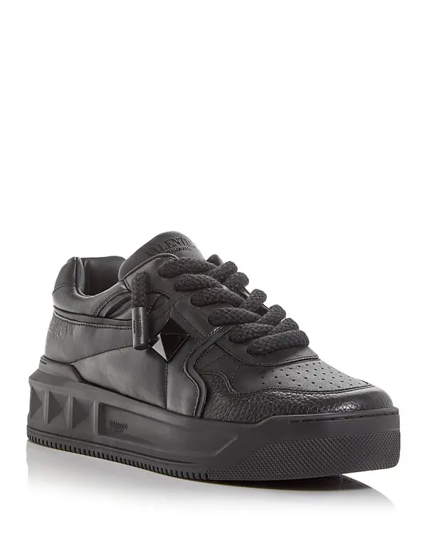Valentino Garavani One Stud Xl Low-top Sneakers - Black
