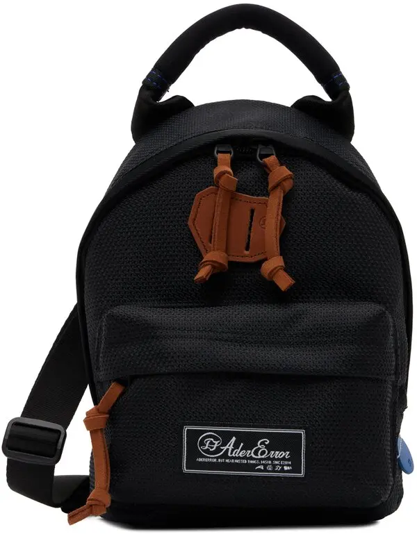 Ader Error Mini Backpack In Black - 63% Off | Editorialist