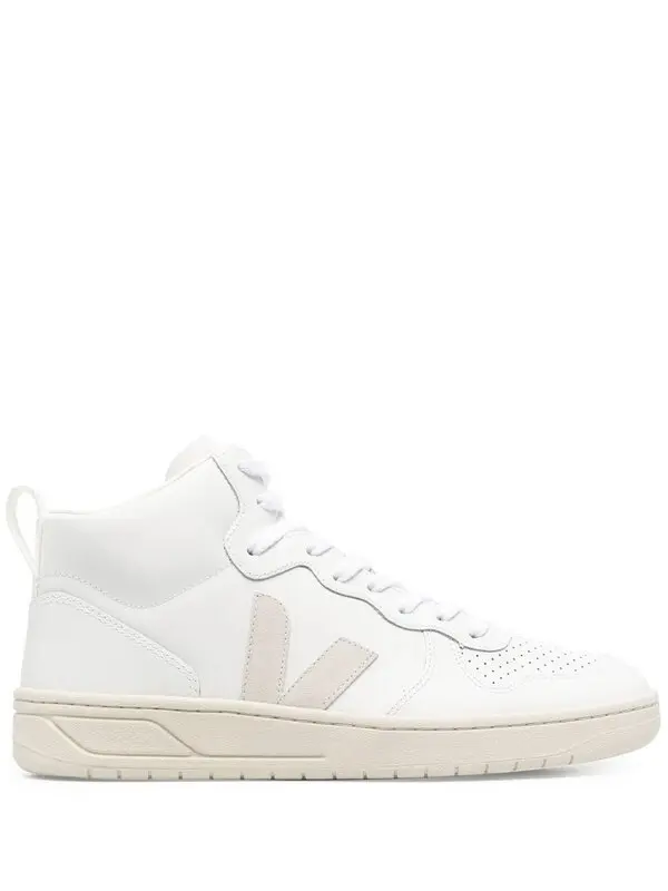 VEJA V-15 High-top Sneakers - White