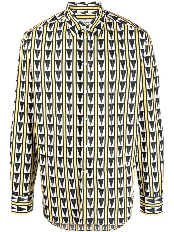 LANVIN Pattered Button-up Shirt