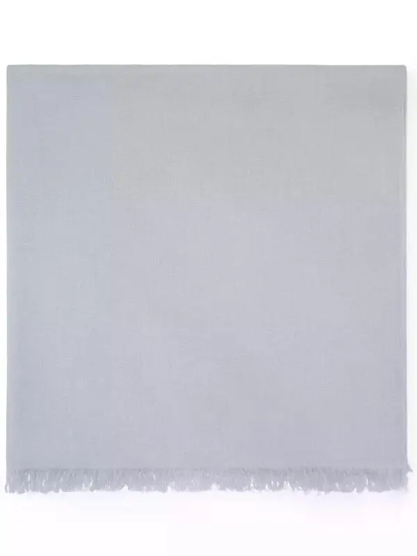 Brunello Cucinelli Fringed-edge Cashmere Scarf - Grey