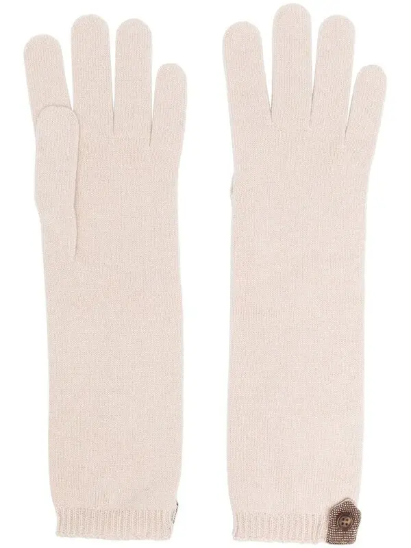 Brunello Cucinelli Fine-knit Cashmere Gloves - Neutrals