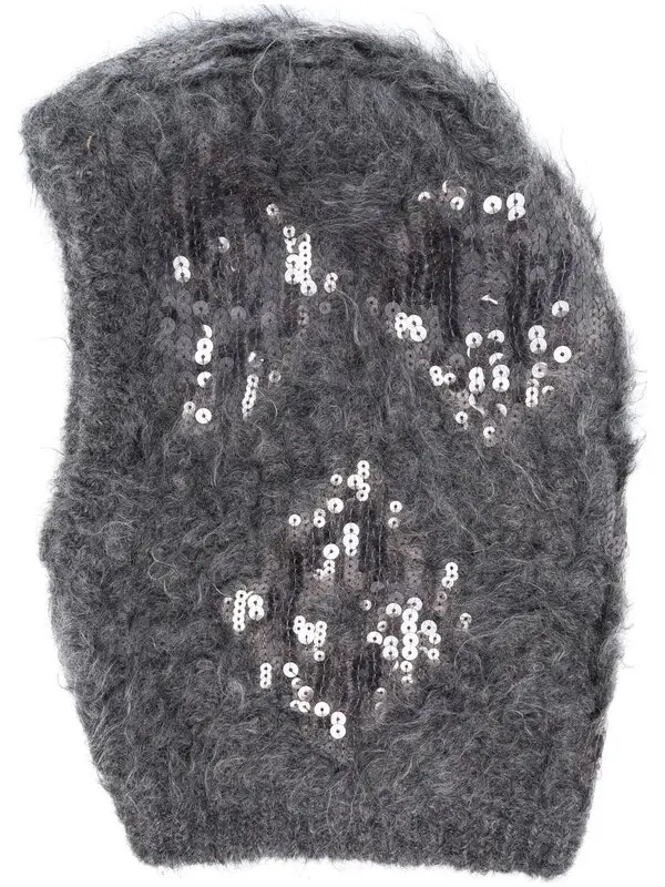 Brunello Cucinelli Knitted Embroidered Balaclava