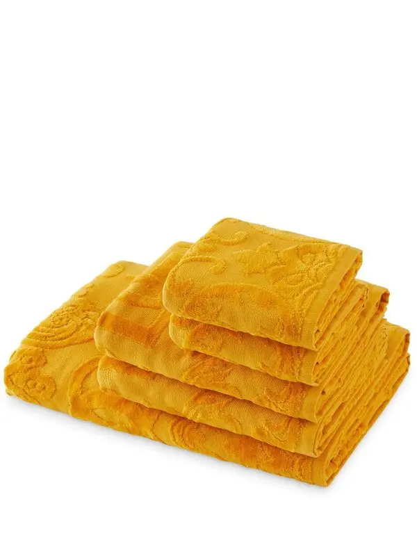 Dolce & Gabbana Terry Cotton Towels - Orange