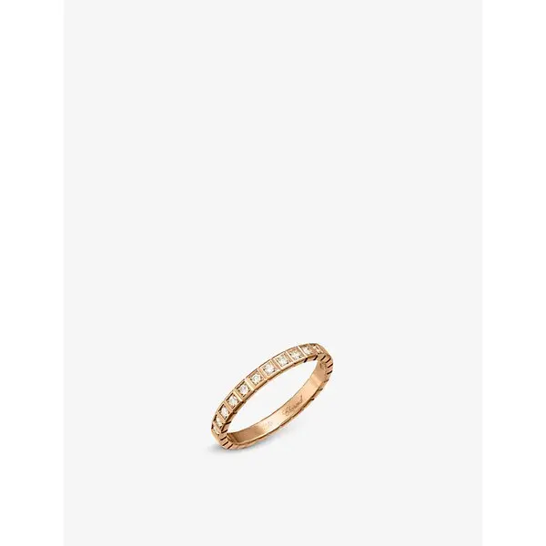 Chopard Ice Cube Pure 18ct Rose-gold Diamond Ring