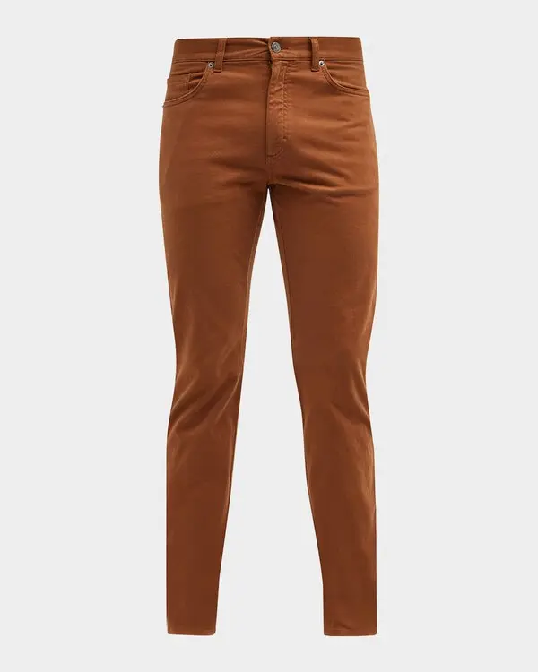 Zegna 5-pocket Straight Leg Pants - Foliage
