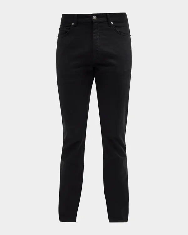 Zegna 5-pocket Stretch Pants - Black Solid