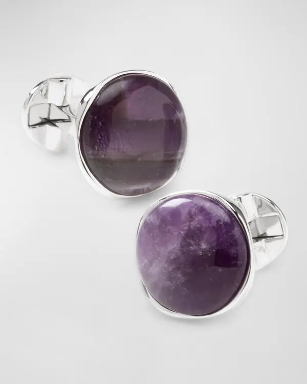 CUFFLINKS, INC. Round Amethyst