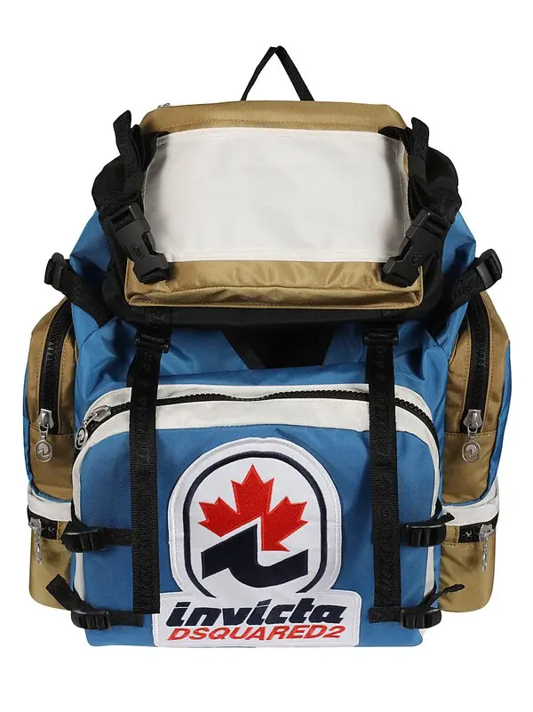 Dsquared2 Invicta Logo Patched Backpack - Multicolor | Editorialist