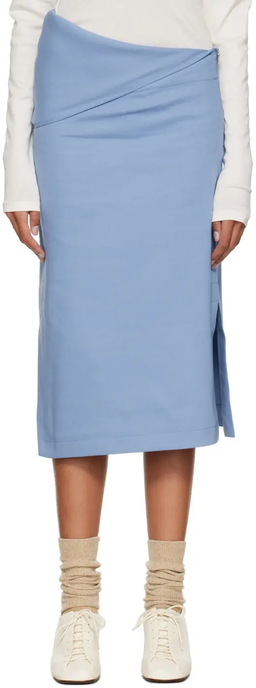 Buy LEMAIRE Blue Pencil Midi Skirt - Bk999 Black At 54% Off | Editorialist