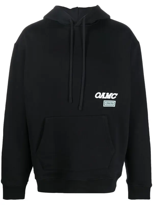 OAMC Logo-print Hoodie - Black