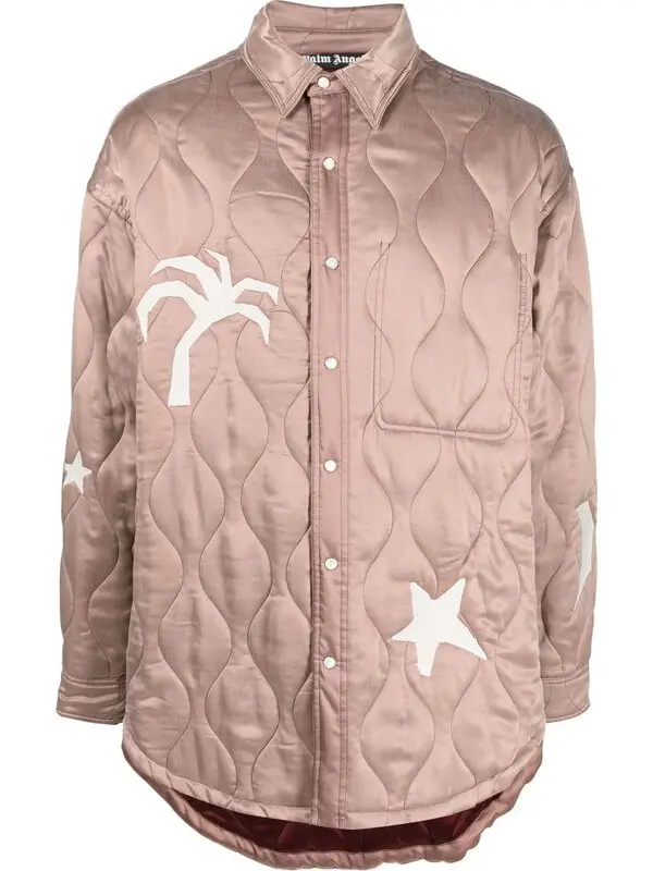 Palm Angels Life Is Palm Quilted Jacket